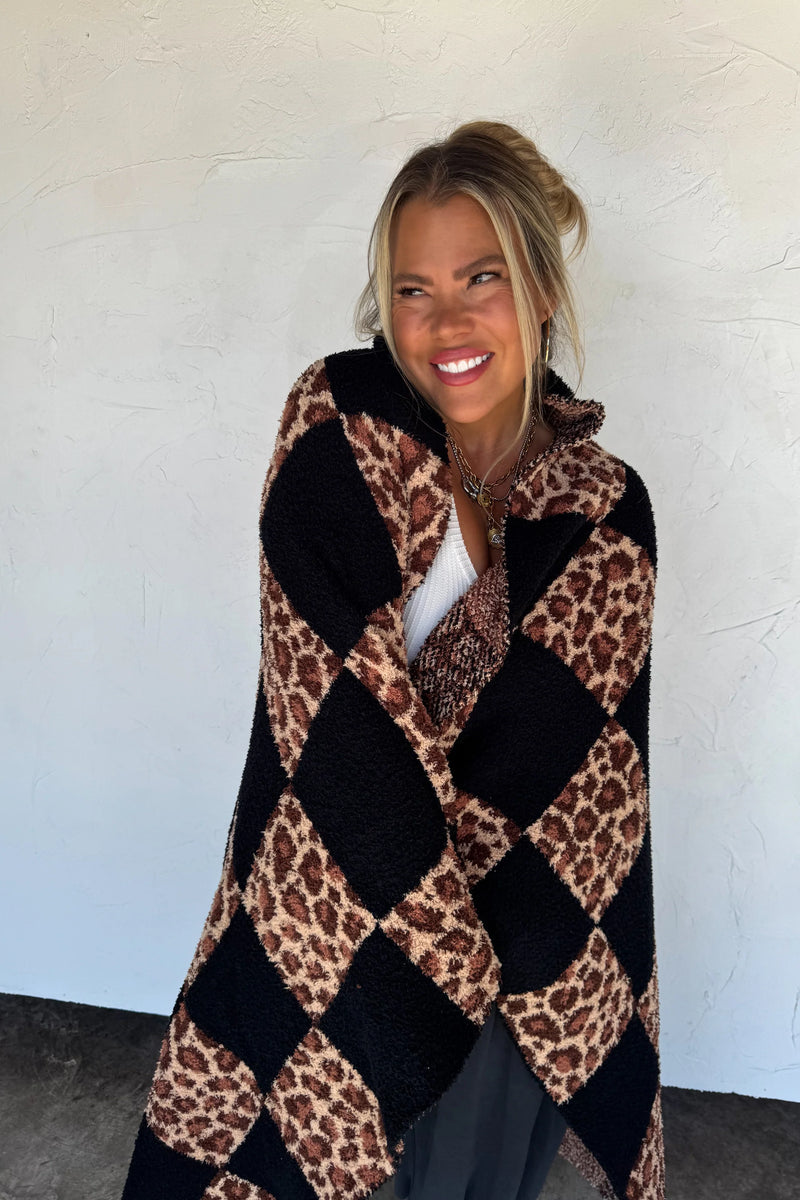 Checkered Cheetah Blanket – Chix Gear